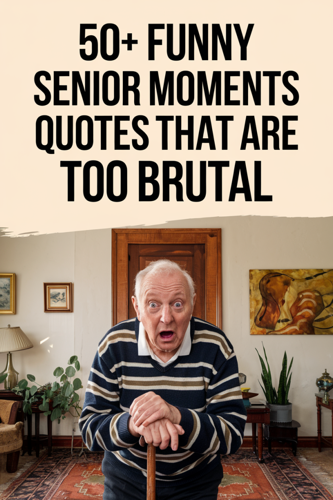 50+ Funny Senior Moments Quotes That Are Too Brutal